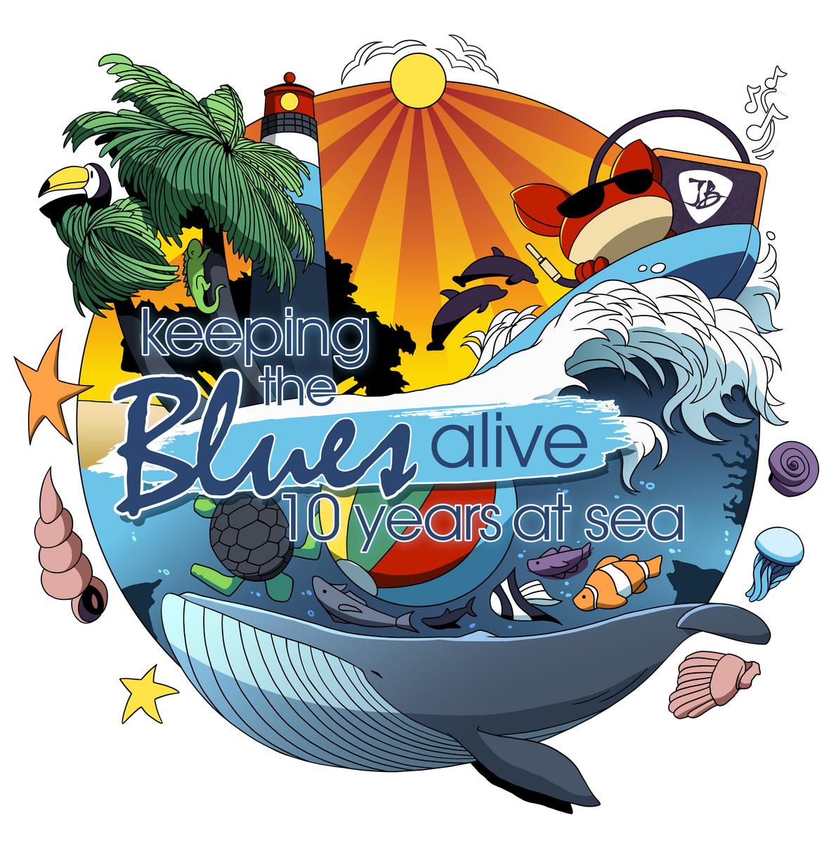 10 Years at Sea + SIGNED Posters – Keeping The Blues Alive Foundation